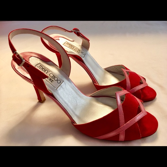 Jimmy Choo Couture | Shoes | Jimmy Choo Couture Red Pink Handmade By ...